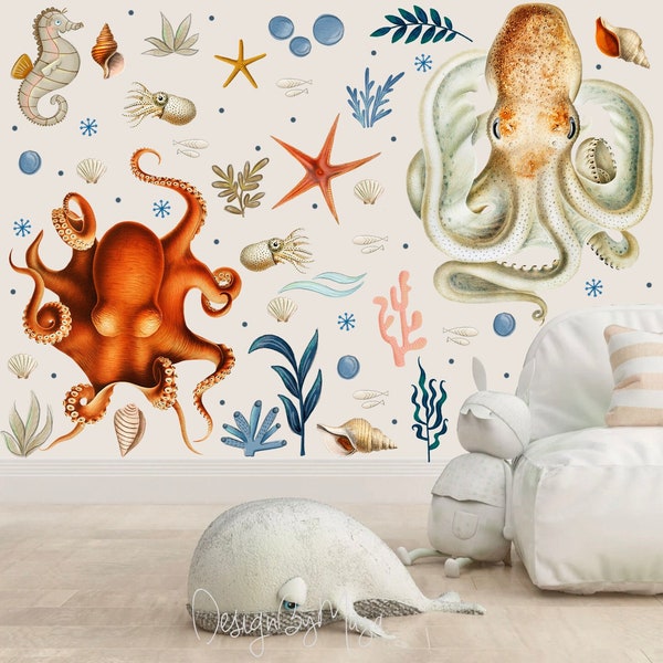 Marine Life Decal - Etsy