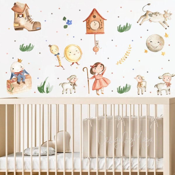 Nursery Rhyme Decal - Etsy