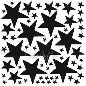 NEW!! Baby Nursery Wall Decals, Gray, Grey, Stars, Baby Nursery Wall ...