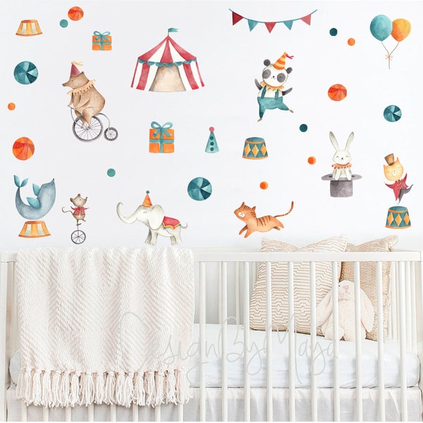 Circus Wall Mural - Etsy
