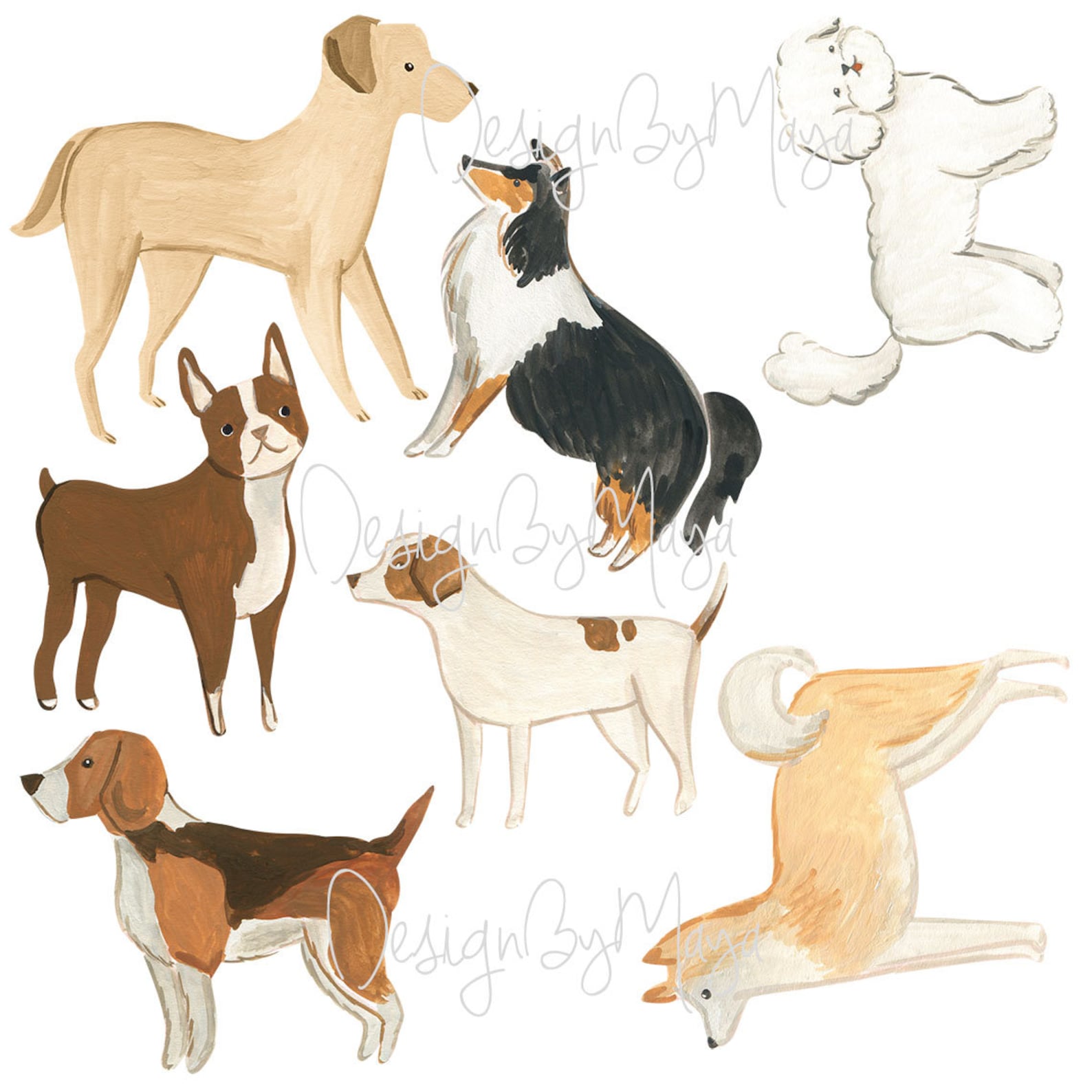 Nursery Decals, Dogs Decor, Nursery Wall Decals, Dogs Decals, Baby Wall ...