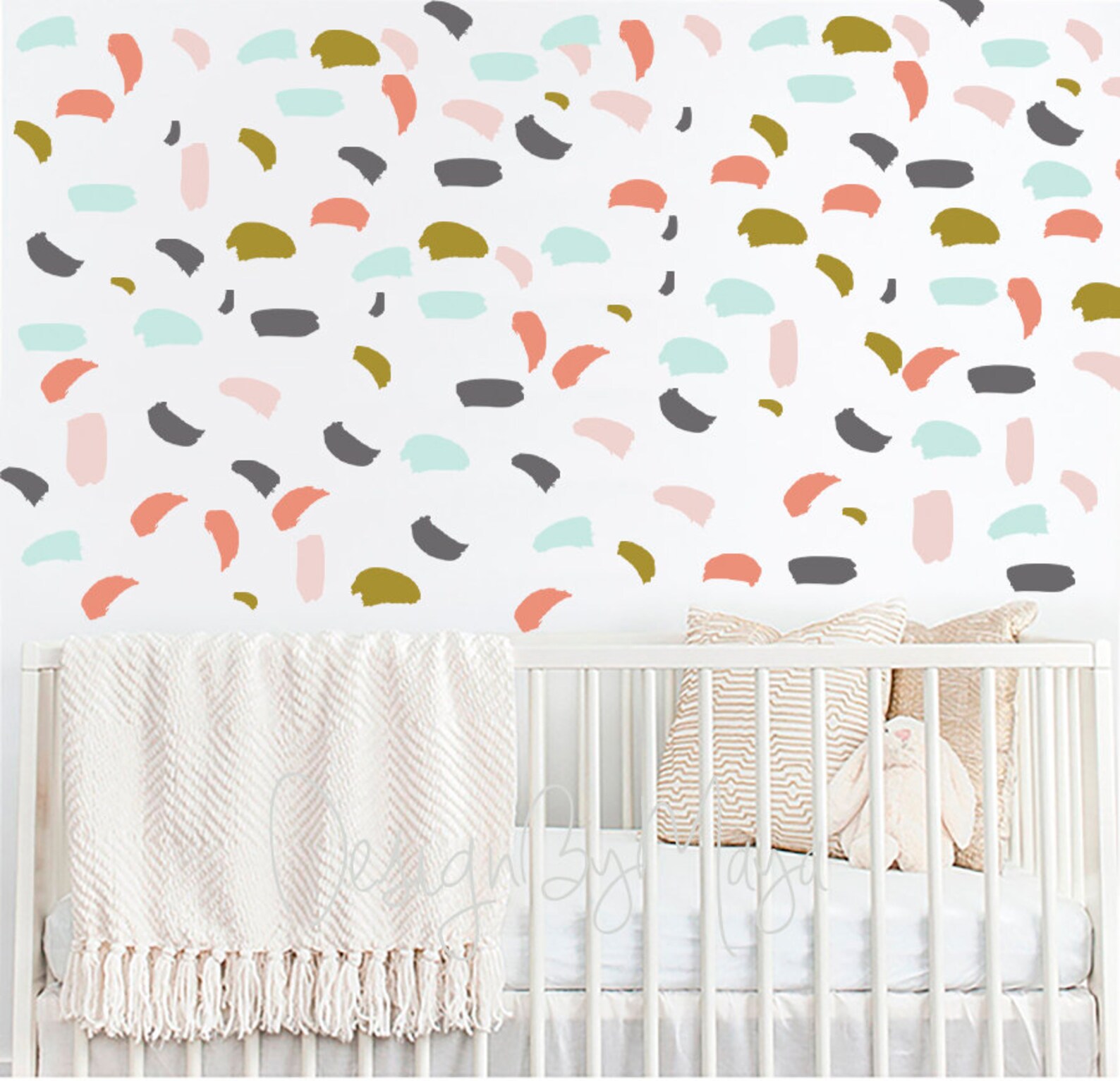 Earth Tones Decals Boho Style Nursery Kids Scandi Decor | Etsy