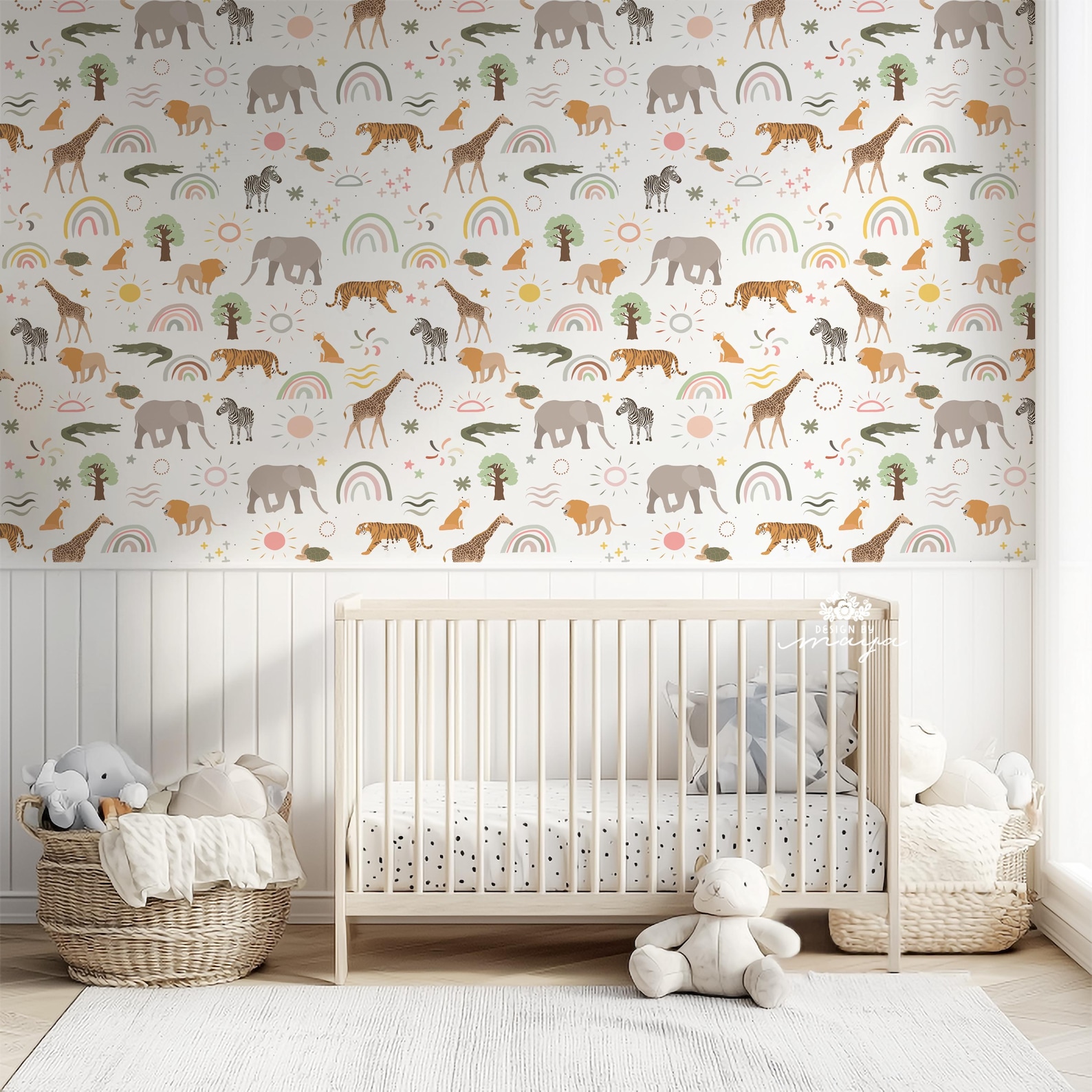 Bugs & Insects Wallpaper: Boho Nautical Decor Mural - Etsy