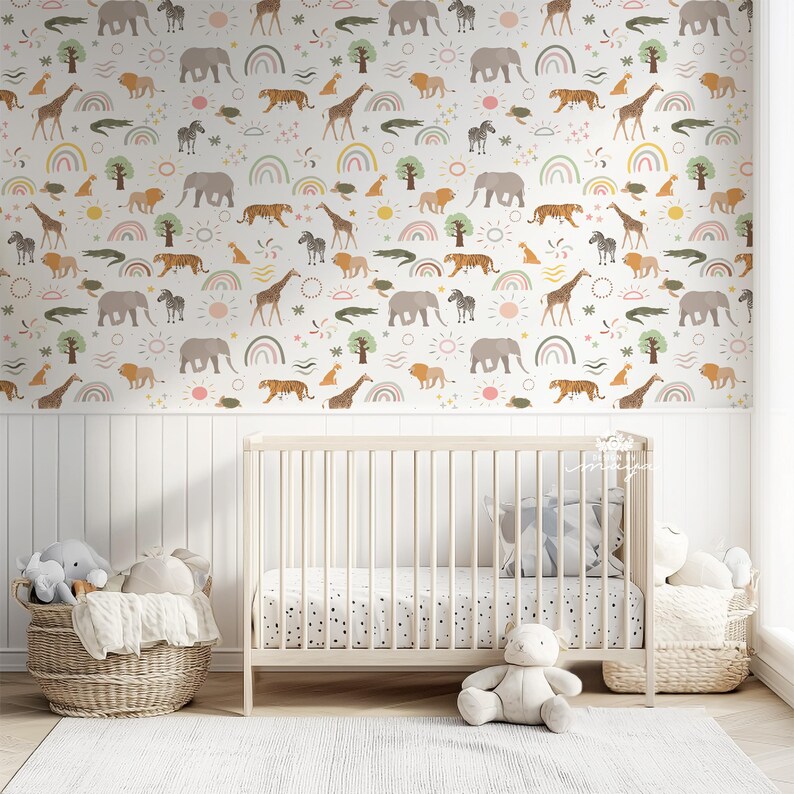 Bugs & Insects Wallpaper: Boho Nautical Decor Mural - Etsy