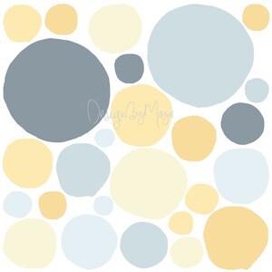 Gender Neutral Decor Wall Mural Polka Dots Wall Decals Art - Etsy