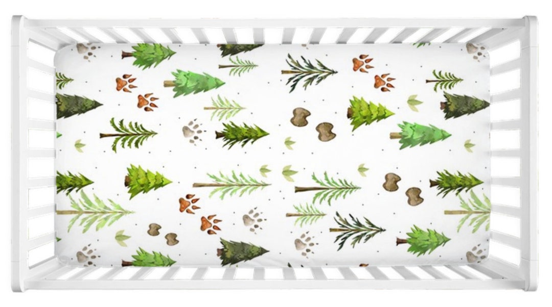 Woodland Trees Bedding Personalized Pine Tree Woodland Alaska Canada ...