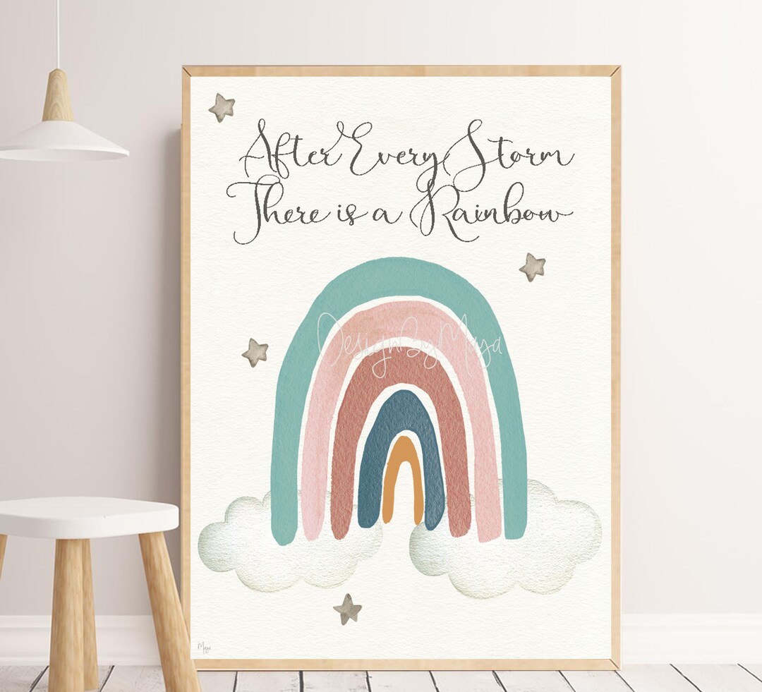 Kids Room Wall Art, Play Room Decor, Rainbow Print, Baby Room Decor ...