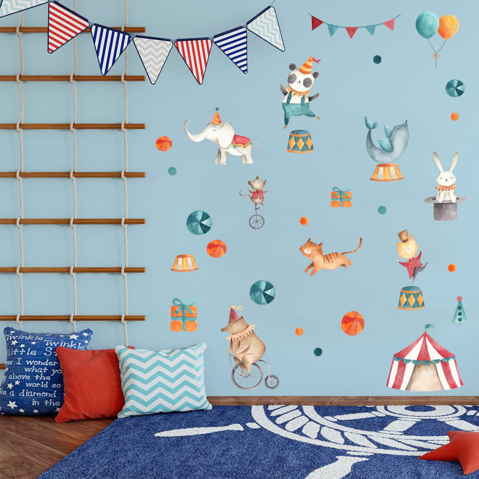 Circus Nursery Circus Decals Nursery Wall Decals Circus | Etsy