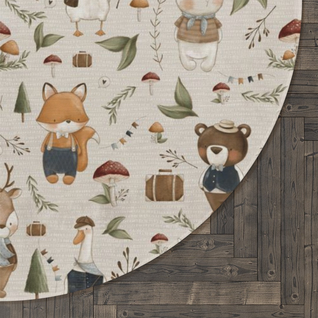 Round Rug Kids, Play Rug, Play Mat, Nursery Rug, Kids Rug, Kids Room ...