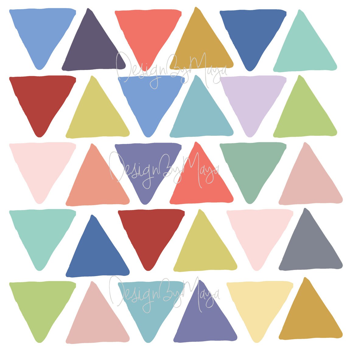 Triangle stickers Nursery Wall Decals Geometric decals | Etsy