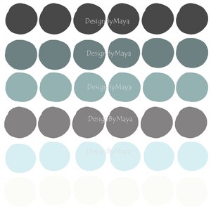 Nursery Decals, Baby Nursery Wall Decal, Teal Navy Coral Polka Dots ...