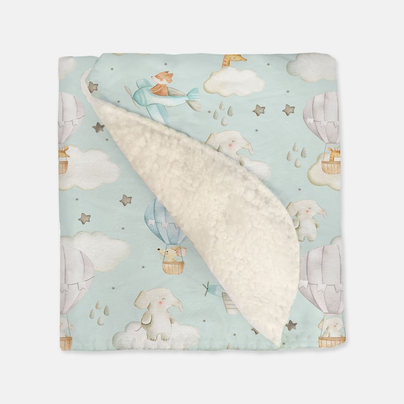 Dino Map Nursery Blanket Baby Dino Blanket Baby Animals | Etsy