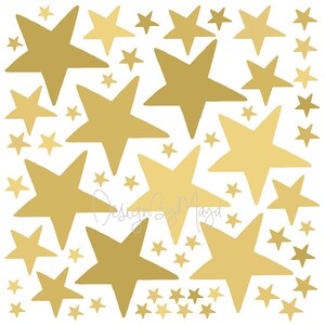 NEW!! Baby Nursery Wall Decals, Gray, Grey, Stars, Baby Nursery Wall ...