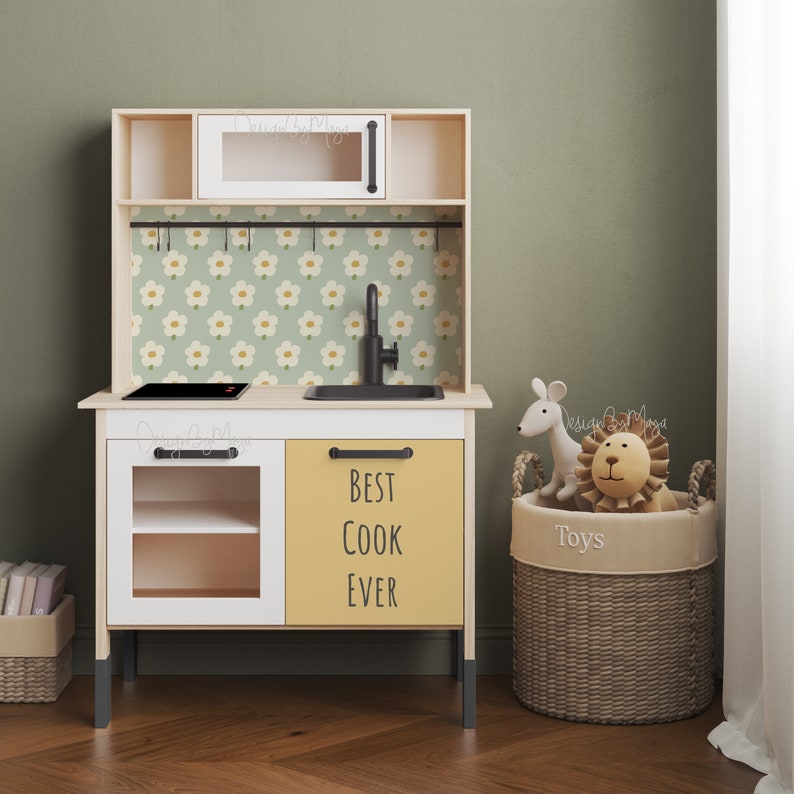IKEA Duktig Play Kitchen Sticker Set: Playroom Decor, Kitchen Upgrade ...