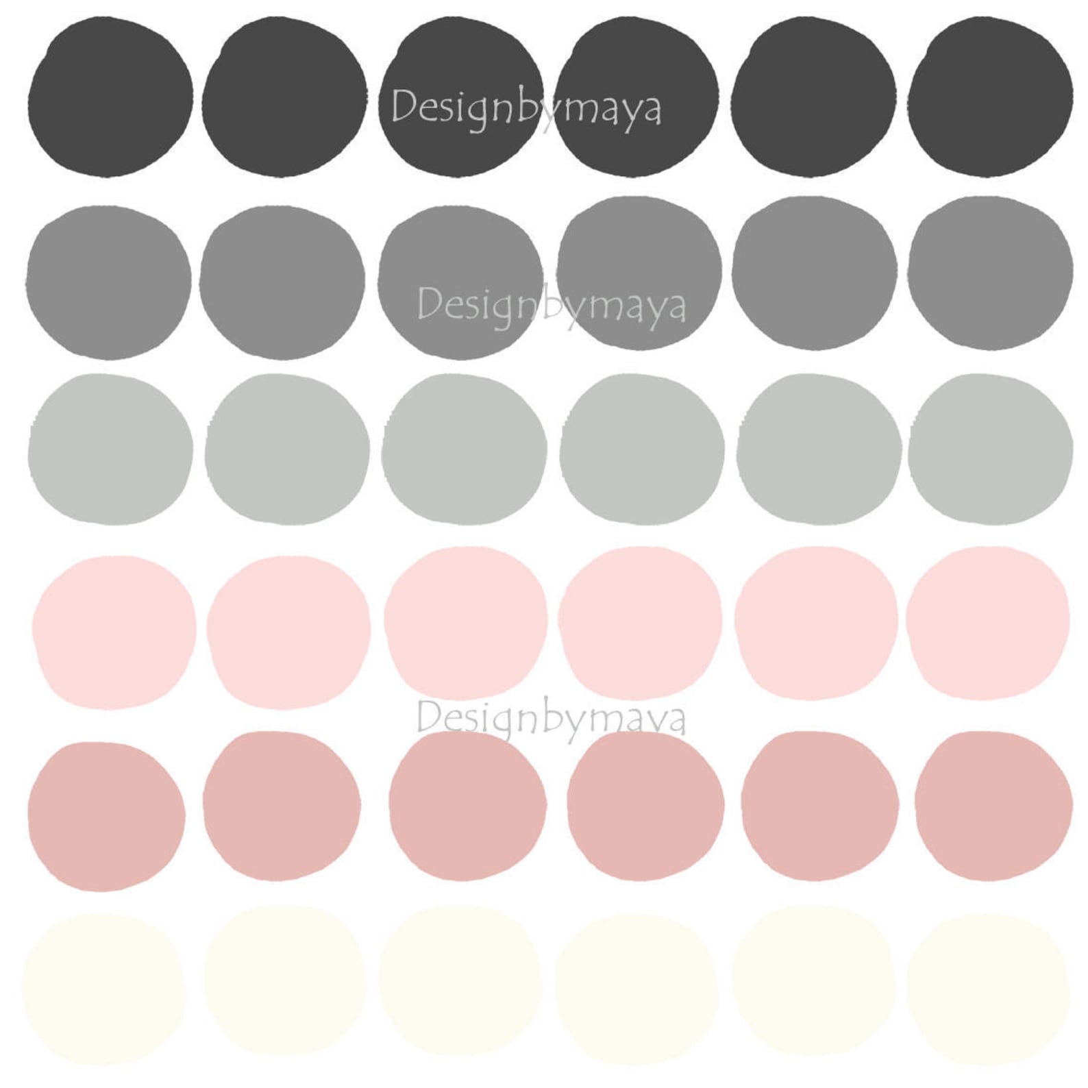 Nursery decals Earth tones Wall Decal Gray Teal Polka | Etsy