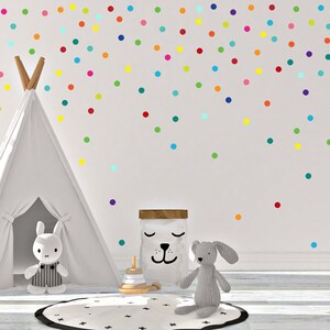 Mixed Colors Confetti Polka Dot, Wall Decals Kids Room, Nursery Wall ...