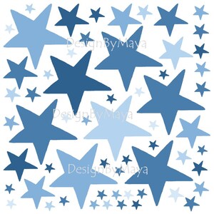 NEW!! Baby Nursery Wall Decals, Gray, Grey, Stars, Baby Nursery Wall ...