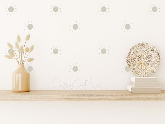Sun Wall Decals wall stickers Sunshine Stickers Nursery Wall | Etsy