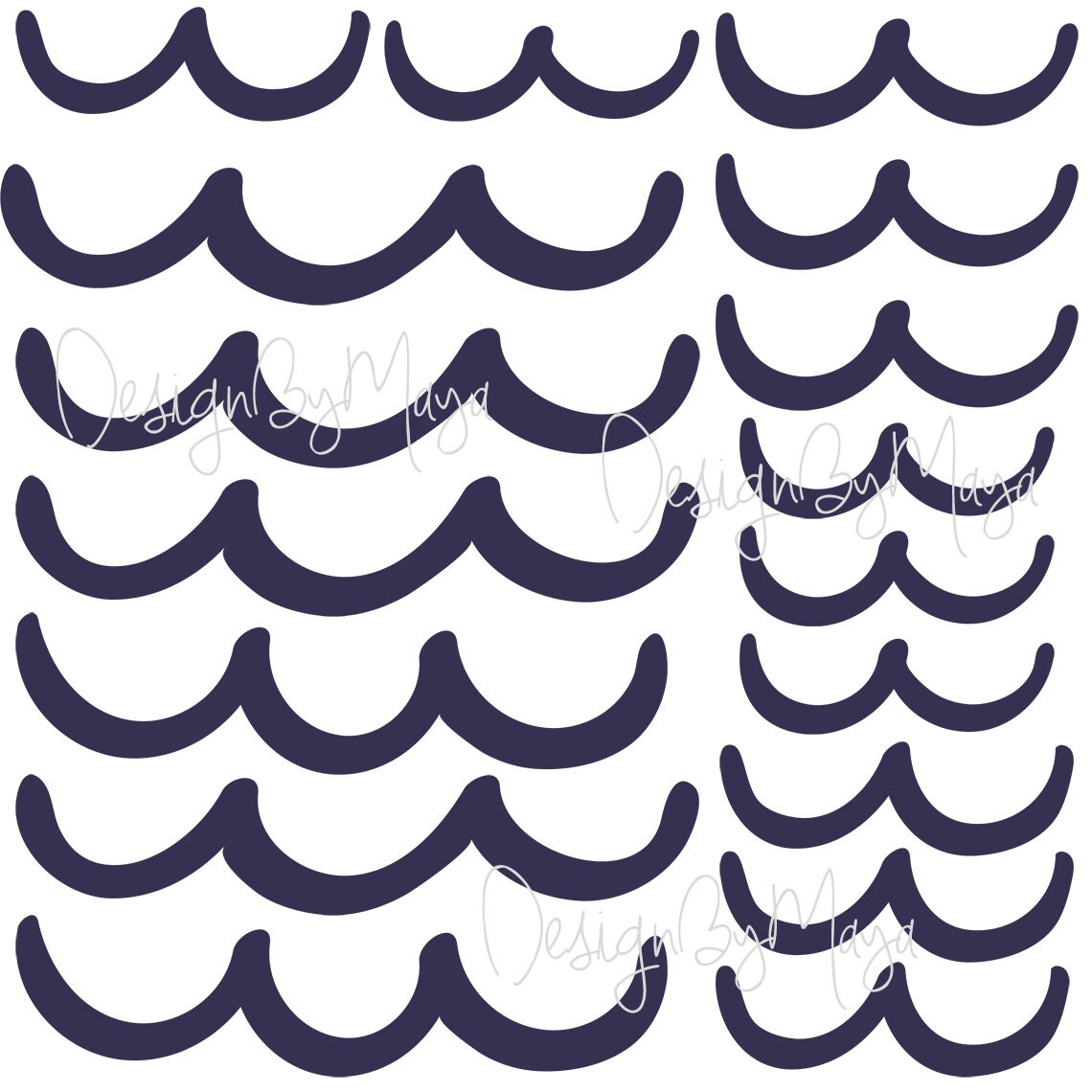 Waves Decals Ocean Nursery Wall Decals Under the Sea Nursery - Etsy