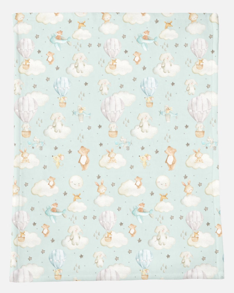 World Map Nursery Baby Animals Blanket Baby Animals Nursery | Etsy