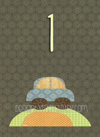 Cards Numbers Count to 10 Boy Numbers Card Set Nursery Wall - Etsy