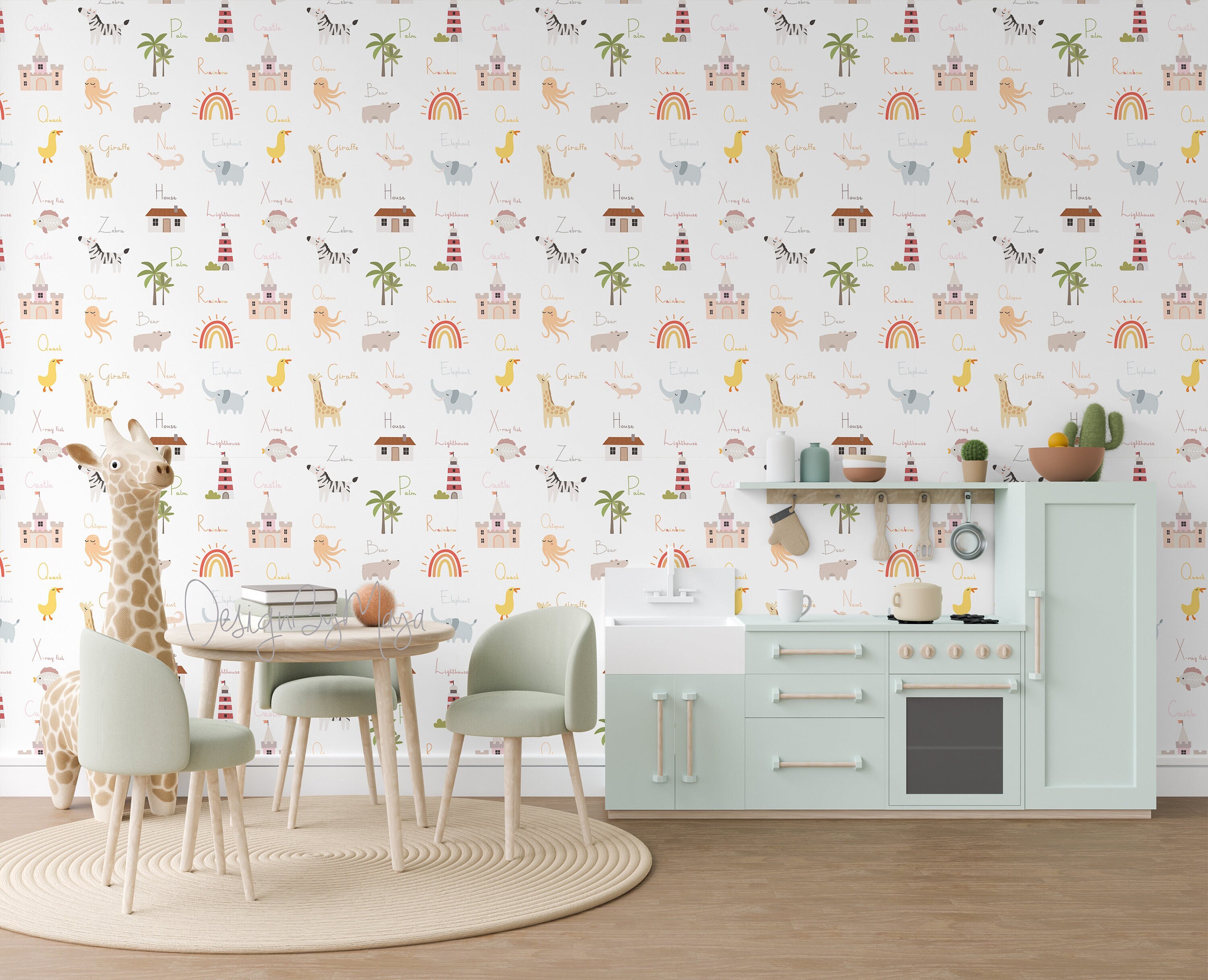 Bugs & Insects Wallpaper: Boho Nautical Decor Mural - Etsy