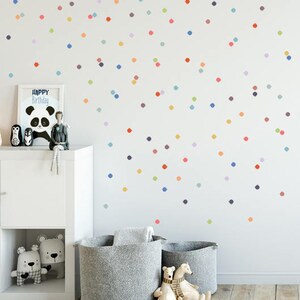 Rainbow Confetti Polka Dot, Wall Decals Kids Room, Nursery Wall Decal ...