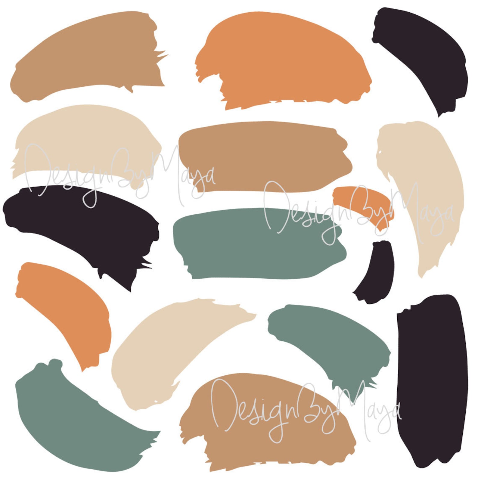 Earth Tones Decals Boho Style Nursery Kids Scandi Decor | Etsy