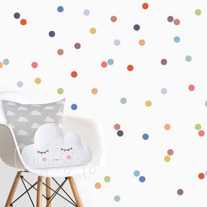 Mixed Colors Confetti Polka Dot, Wall Decals Kids Room, Nursery Wall ...