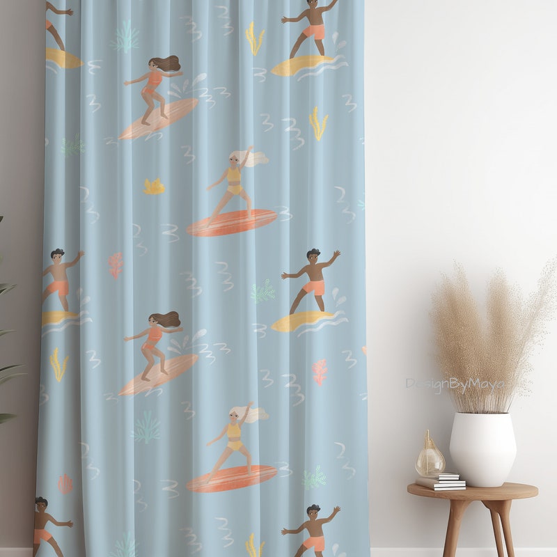 Surfer Curtains - Etsy