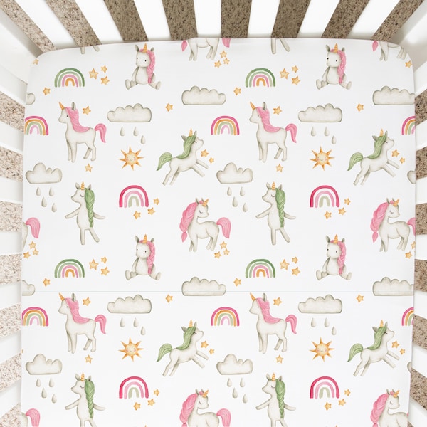 Unicorn Crib Bedding - Etsy