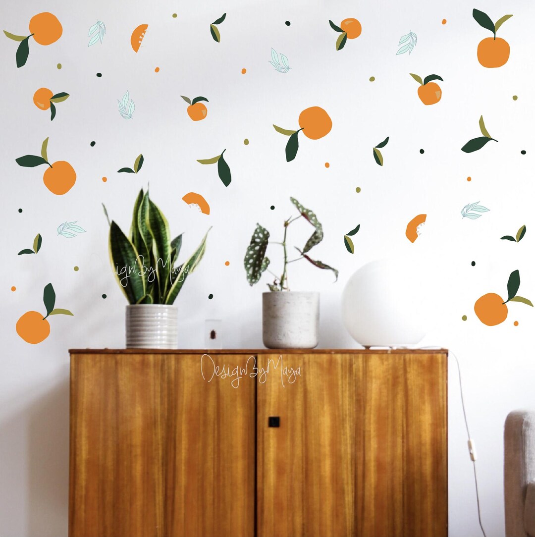 Fabric Citrus Wall Decals: Boho Nursery Decor - Etsy