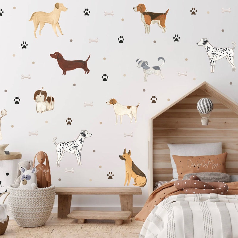 Dog Wall Decal - Etsy