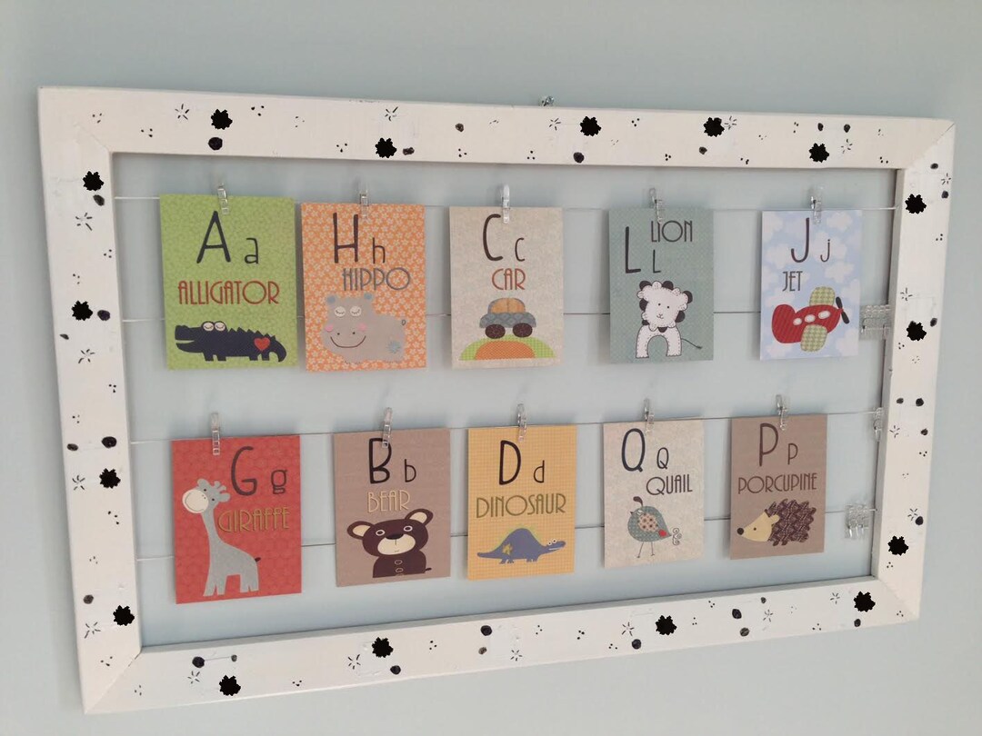 Alphabet Cards, A to Z, Animal Alphabet Card Set, Nursery Wall Cards ...