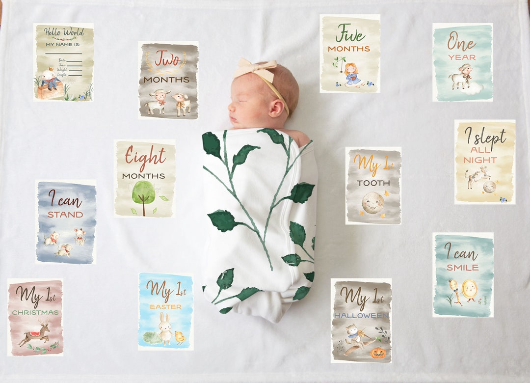 Nursery Rhymes Cards, Milestone Cards, First Time Mommy, First Baby ...