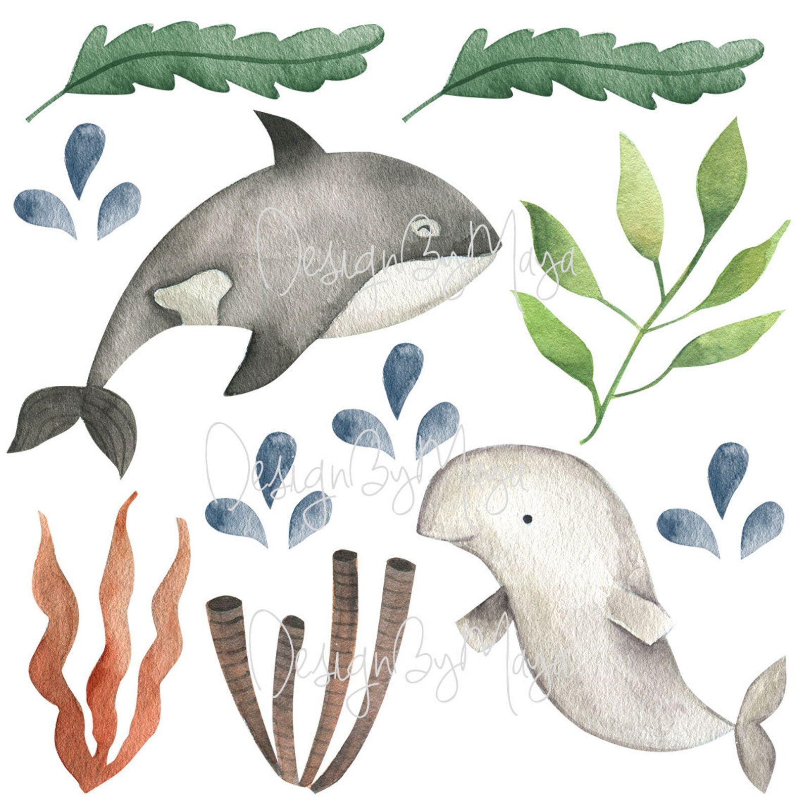 Ocean Decals Sea Decals Ocean Nursery Wall Decals Under the - Etsy