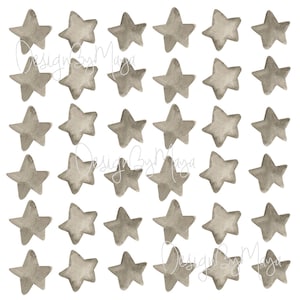 Stars Nursery Decal Baby Decor Watercolor Stars Nursery Art Watercolor ...