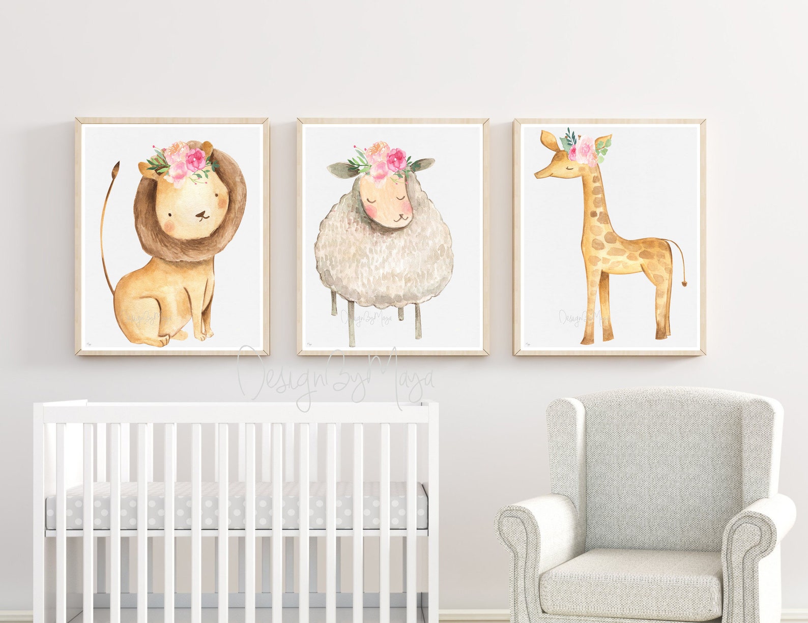 Woodland baby decor Nursery Decor Baby Girl Nursery Decor | Etsy