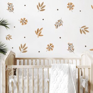 Foliage Autumn Wall Stickers Fall Colors Leaves Decals Botanical Decor ...