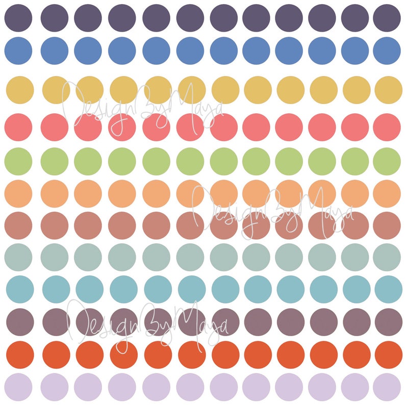 Rainbow Confetti Polka Dot Wall Decals Kids Room Nursery | Etsy