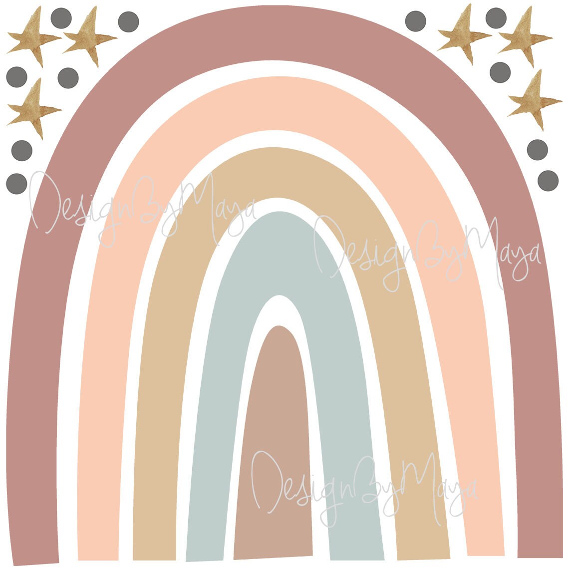 Giant Rainbow Decal kids Wall Decal Rainbow DecorChildren | Etsy