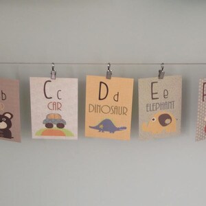 Alphabet Cards, A to Z, Animal Alphabet Card Set, Nursery Wall Cards ...