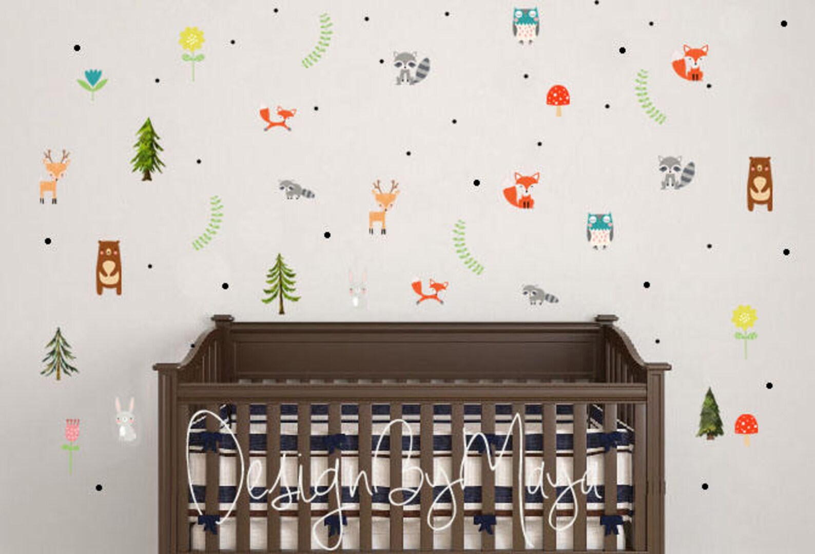 Woodland Animals Forest Animals Decals Jungle Friends Wall - Etsy