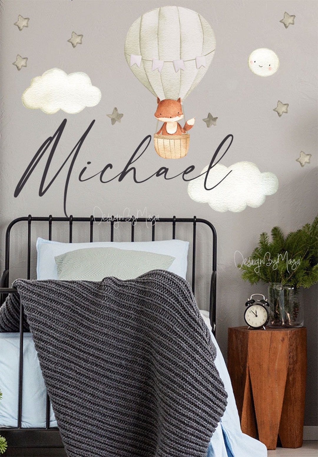 Kids Name Wall Sticker, Kids Room Decor, Adventure Nursery Art, Baby ...