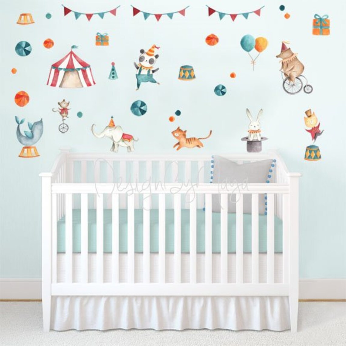 Circus Nursery Circus Decals Nursery Wall Decals Circus | Etsy