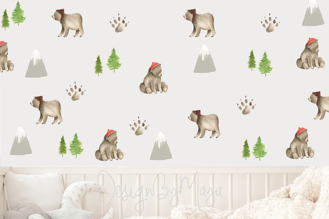 Woodland Decor, Wildlife Decal, Nursery Decal, Woodland Decals ...