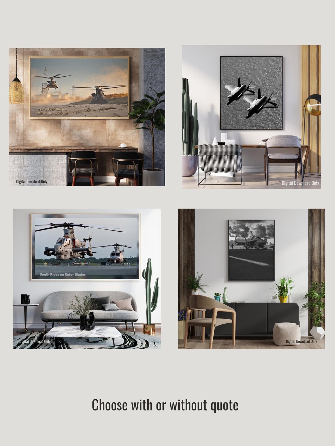 Military Motivational Wall Art | Warrior Mindset Quote Wall Art ...