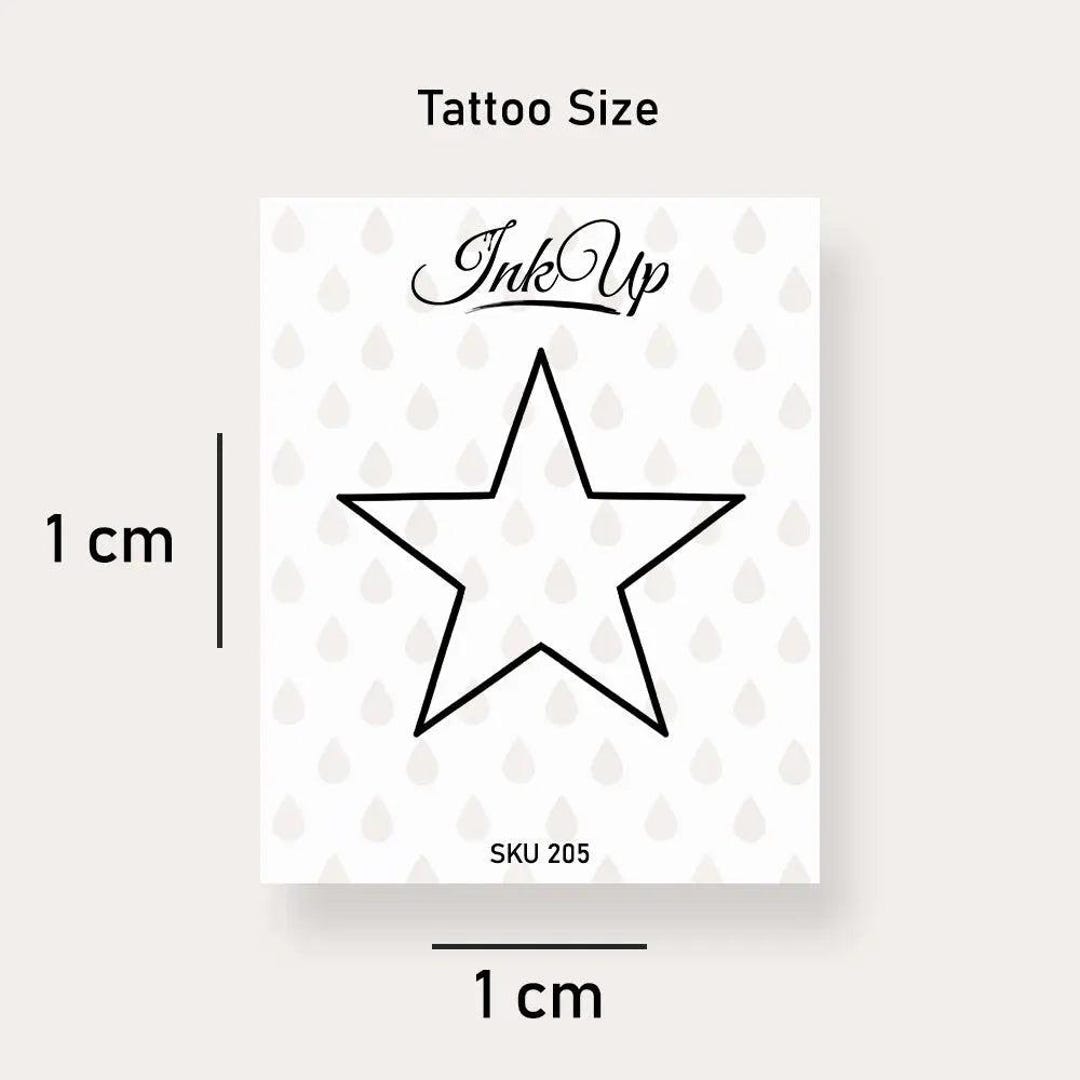 Temporary Star Tattoo - Etsy