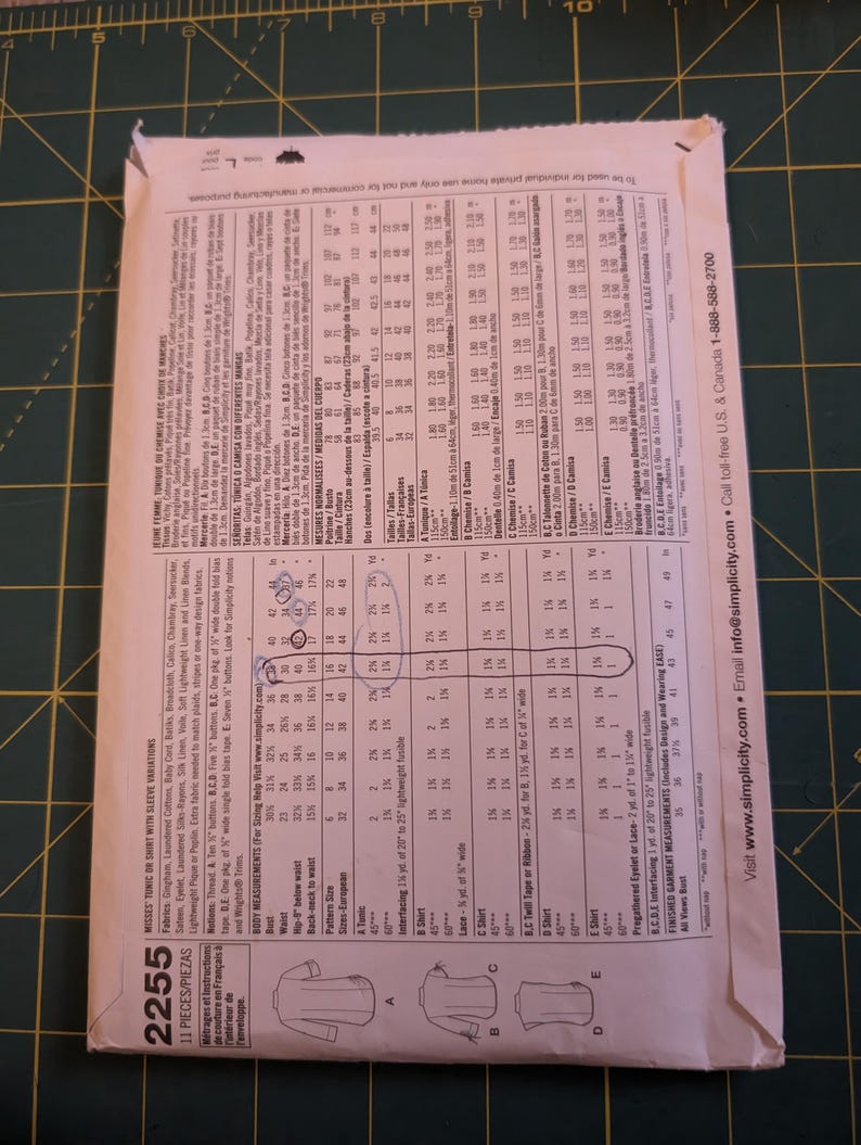 Simplicity 2255 Sewing Pattern UNCUT Sizes 14-22 - Etsy