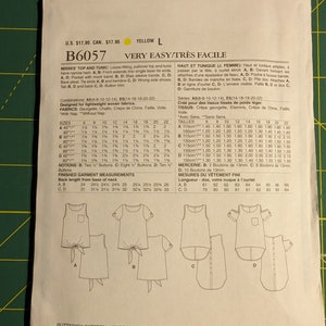 Butterick 6057 Sewing Pattern UNCUT Sizes 14-22 - Etsy